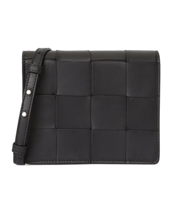 Bottega Veneta Mini Cassette Shoulder Bag - Black