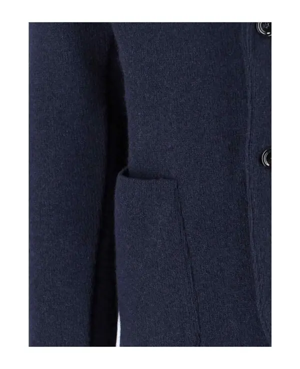 LARDINI Single-breasted Cashmere Blazer - Black