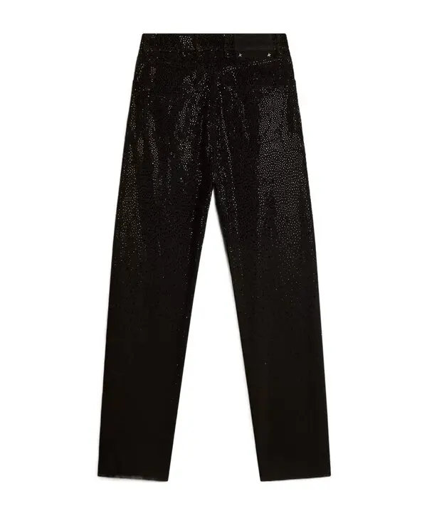 GOLDEN GOOSE Embellished Distressed Trousers