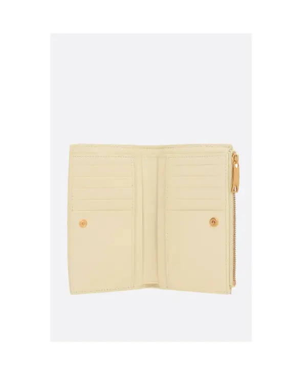 Bottega Veneta Cassette Bi-fold Leather Wallet - Nude