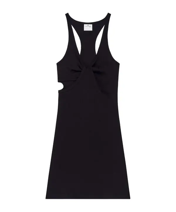 COURREGES Courrèges Twist 90's Cut-out Detailed Mini Dress - Black