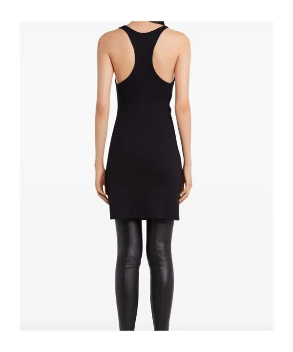COURREGES Courrèges Ribbed Twist Cut-out Mini Dress