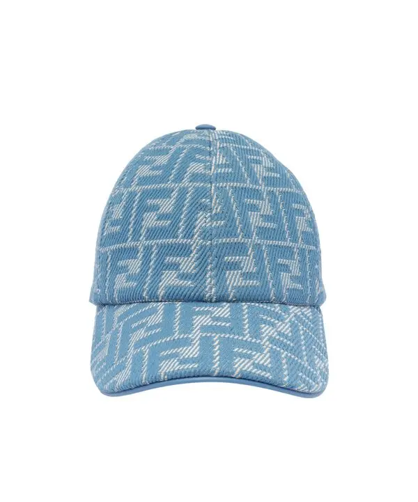 Fendi Ff Jacquard Baseball Cap - Blue