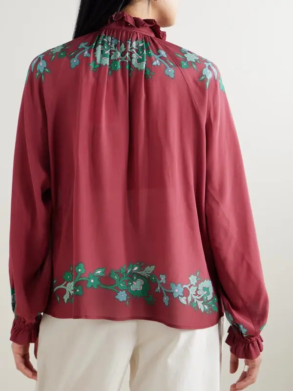 La DoubleJ Cerere Floral Ruffled Blouse - Multi-color