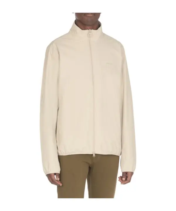 Barbour Logo Embroidered Zip Up Jacket