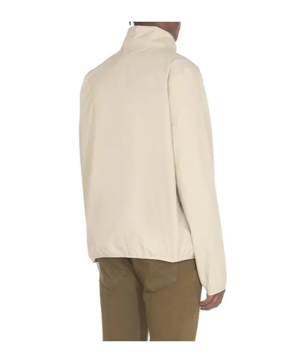Barbour Logo Embroidered Zip Up Jacket