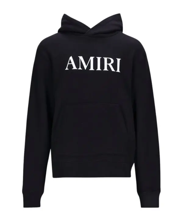 Amiri Logo Printed Hoodie - Black