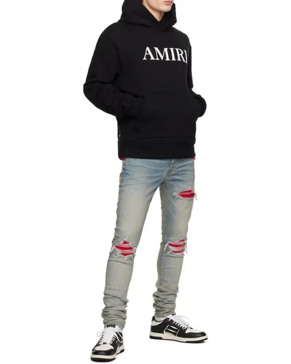 Amiri Logo Printed Hoodie - Black