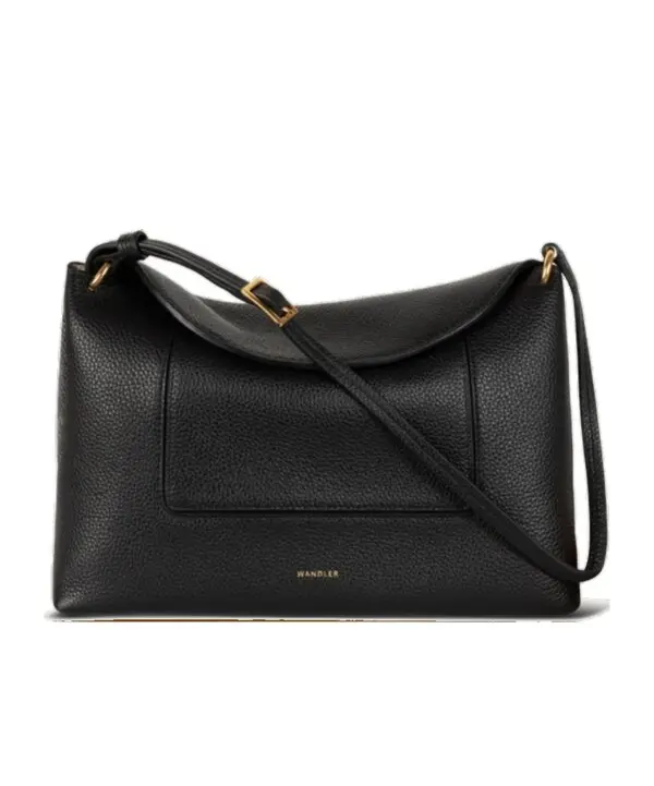 WANDLER Logo Shoulder Bag - Black