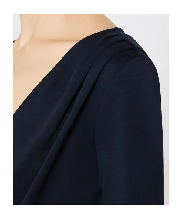 Max Mara V-neck Long-sleeved Top - Ultramarine