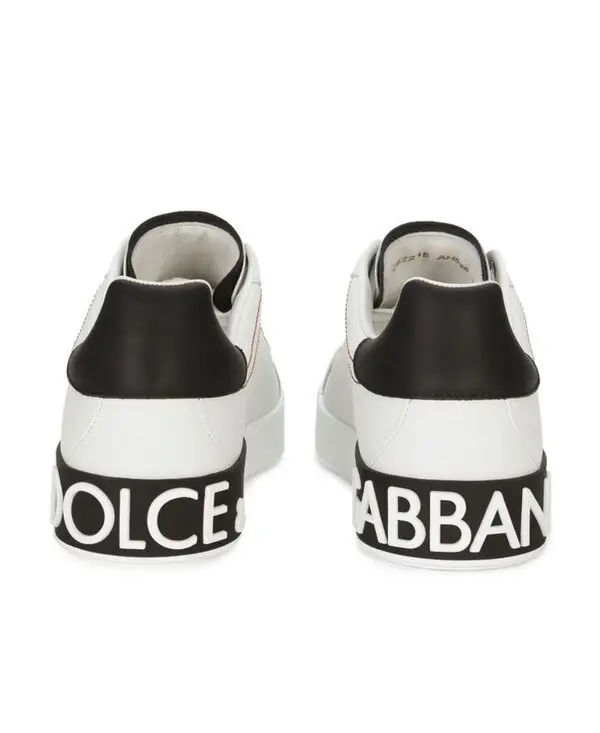Dolce & Gabbana Logo-patch Lace-up Sneakers - White
