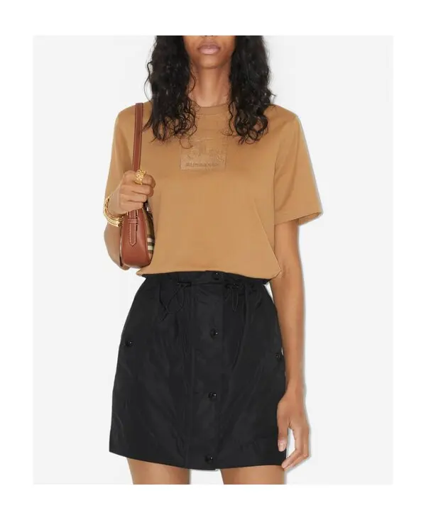 Burberry Equestrian Knight Printed Crewneck T-shirt