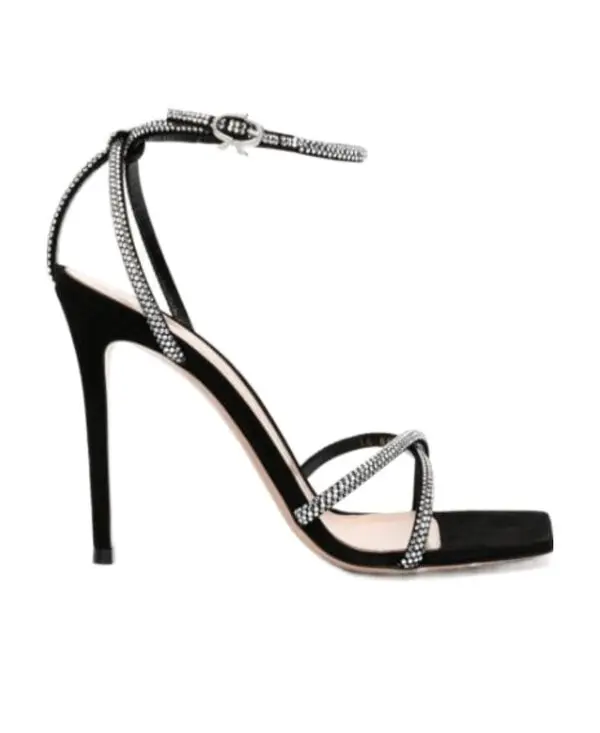 GIANVITO ROSSI Embellished Strappy High Heel Sandals
