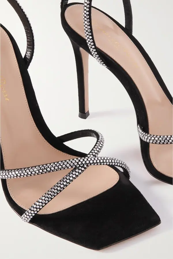 GIANVITO ROSSI Embellished Strappy High Heel Sandals