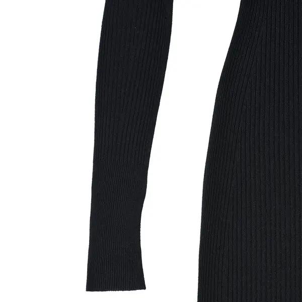Alaïa Ribbed Knit V-neck Maxi Dress