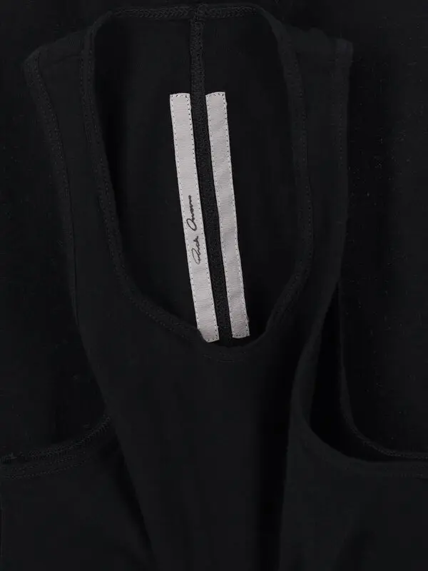 Rick Owens Sleeveless Ribbed Tank Top - Black