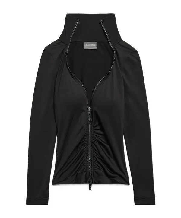 Balenciaga Bra Cup Zip-up Jacket - Black
