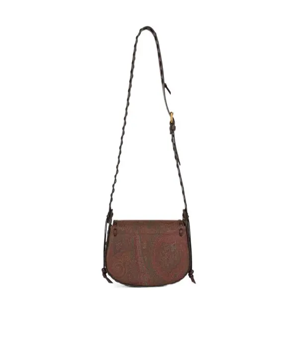 Etro Small Drya Paisley Jacquard Crossbody Bag - Brown