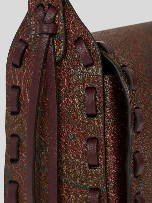 Etro Small Drya Paisley Jacquard Crossbody Bag - Brown
