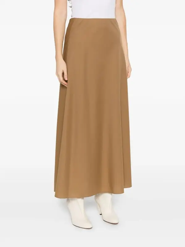 Alberta Ferretti High-waisted Midi Skirt - Brown