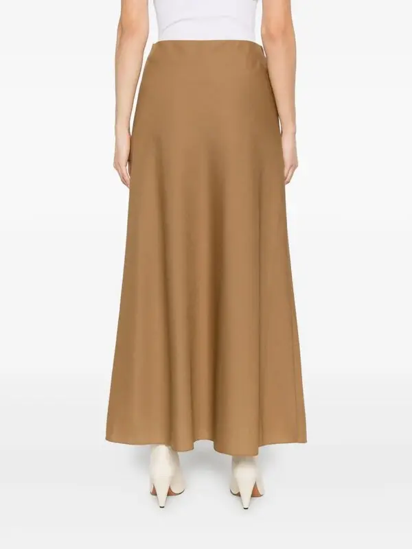 Alberta Ferretti High-waisted Midi Skirt - Brown