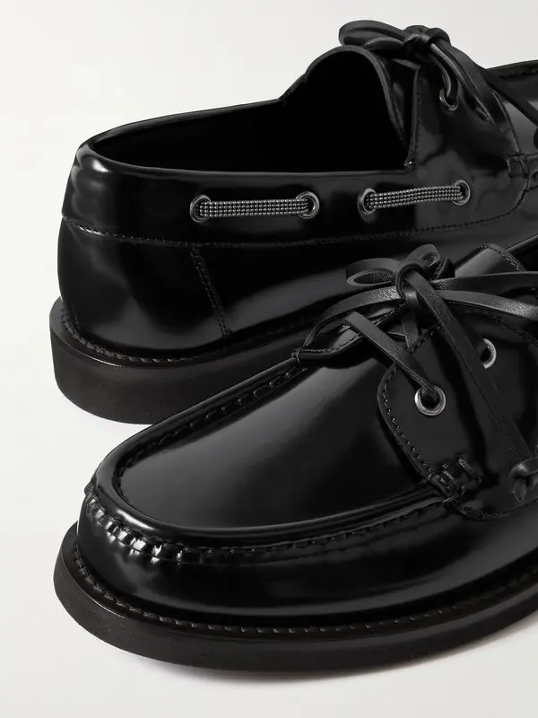 Brunello Cucinelli Lace-up Loafers With Monili Bead Embellishments