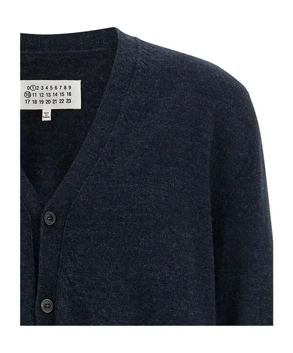 MAISON MARGIELA Button-up Knit Cardigan - Blue