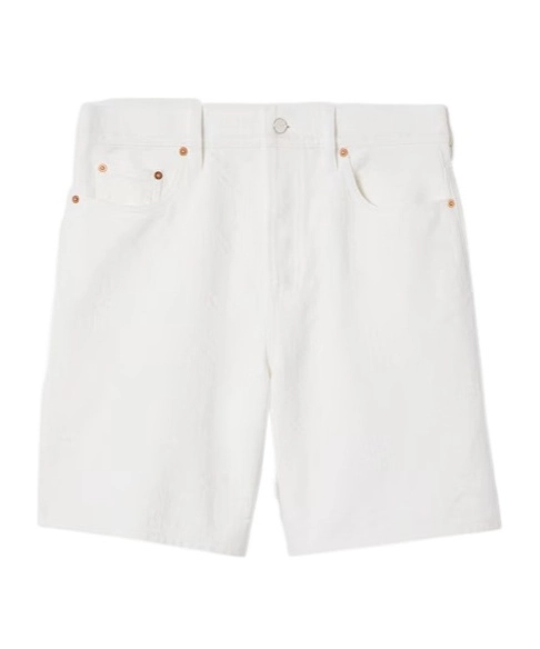 Gucci Gg Jacquard Denim Bermuda Shorts