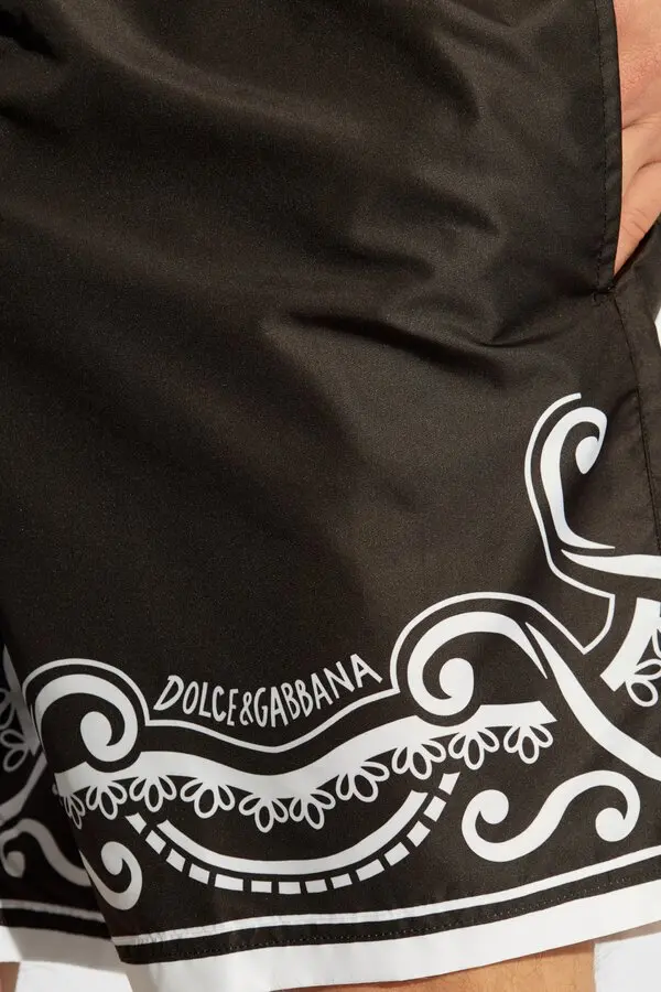 Dolce & Gabbana Bandanna Printed Mid-length Swim Trunks