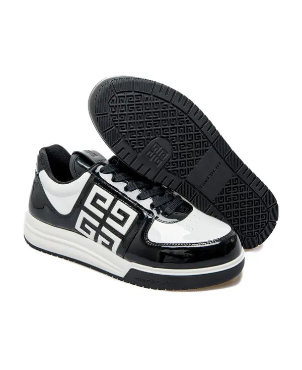 Givenchy G4 Round Toe Low-top Sneakers - Black