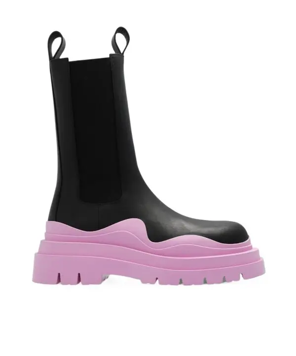 Bottega Veneta Tire Chelsea Boots - Black