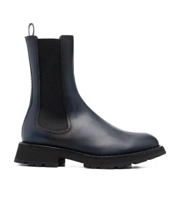 Alexander McQueen Logo Chelsea Ankle Boots