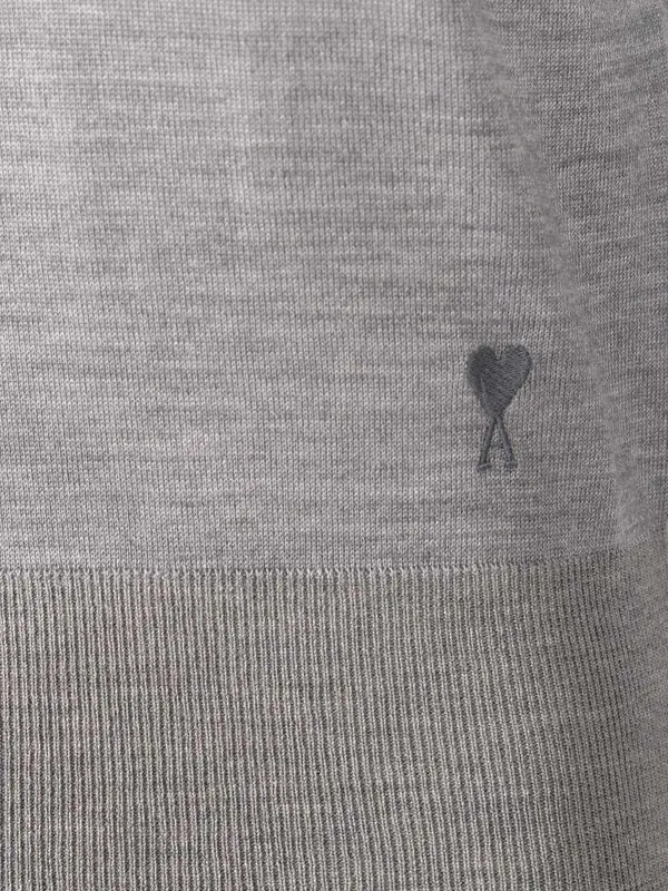 AMI Paris Logo Embroidered Crewneck Jumper