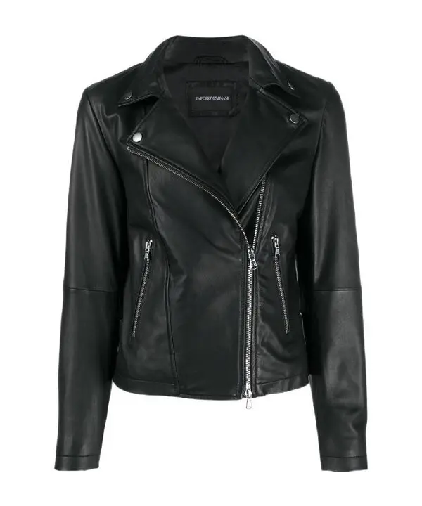 Emporio Armani Leather Biker Jacket
