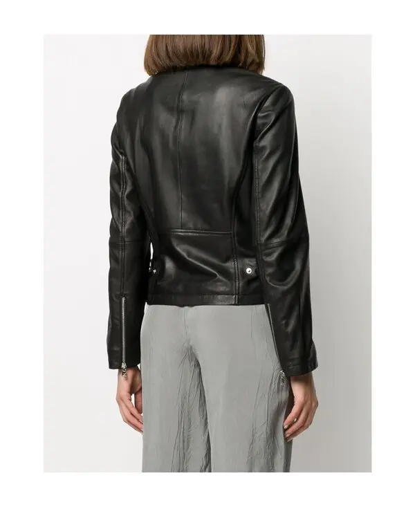 Emporio Armani Leather Biker Jacket