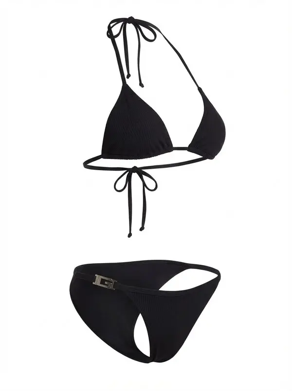 Gucci Two-piece Stretched Bikini Set - Black