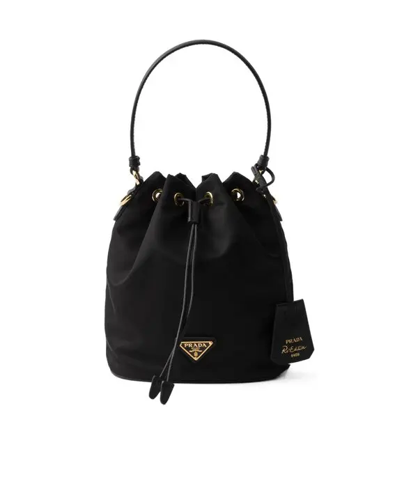Prada Re-edition 1978 Drawstring Mini Bucket Bag - Black
