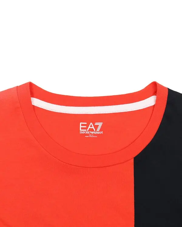 EA7 Logo Printed T-shirt With Round Neck