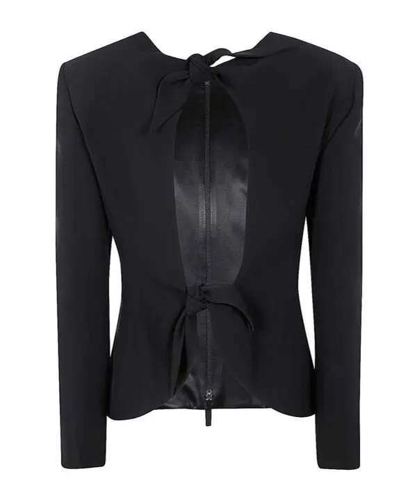 Giorgio Armani Bow Detail Zip Jacket