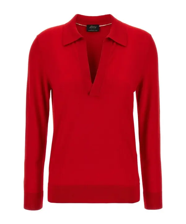 Brioni V-neck Knitted Top