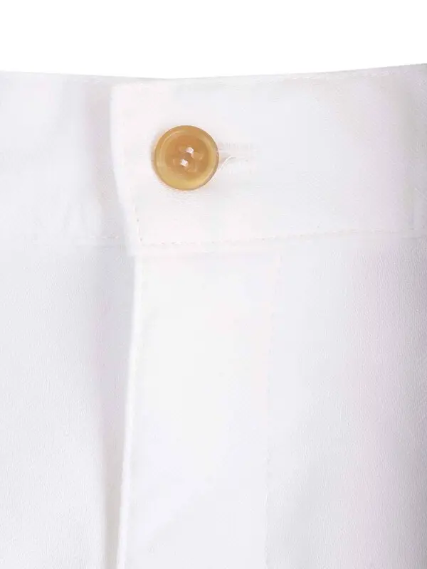 Comme Des Garçons Knee-length Twill Shorts - White