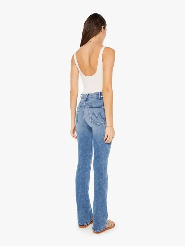 MOTHER Hustler Sneak High-rise Tapered Jeans - Blue