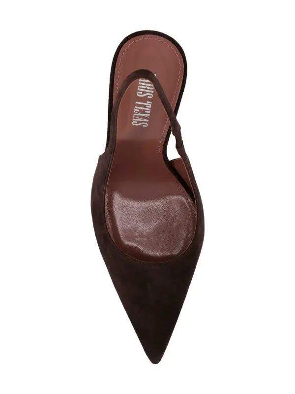 Paris Texas Pointed Toe High Heel Sandals - Black