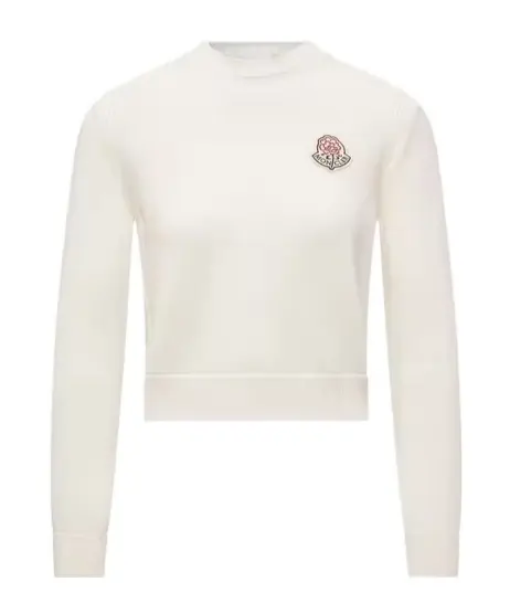 Moncler Logo Patch Crewneck Jumper