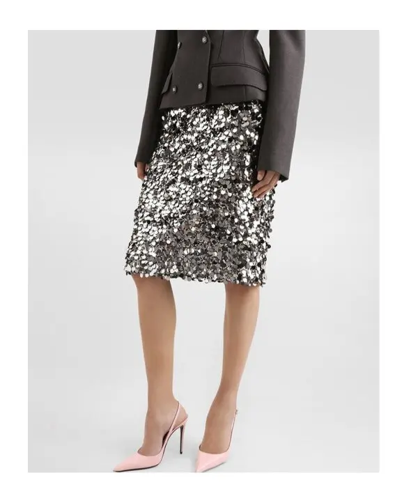 Dolce & Gabbana Sequined Midi Skirt