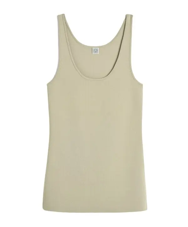 TOTEME Compact Knit Tank Top - Desert