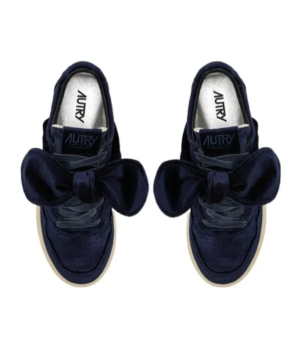 AUTRY Velvet Bow Sneakers - Blue