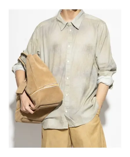 DIESEL® S-leie Logo Embroidered Shirt - Cream