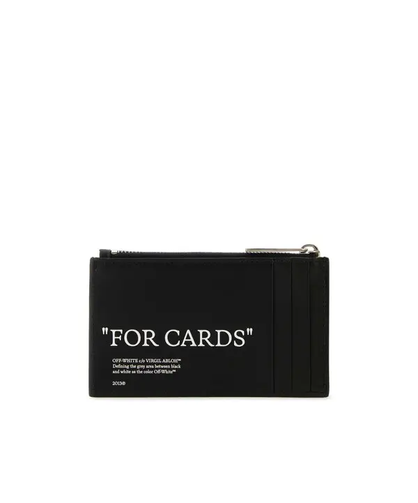Off-White Zip-up 4-slot Cardholder