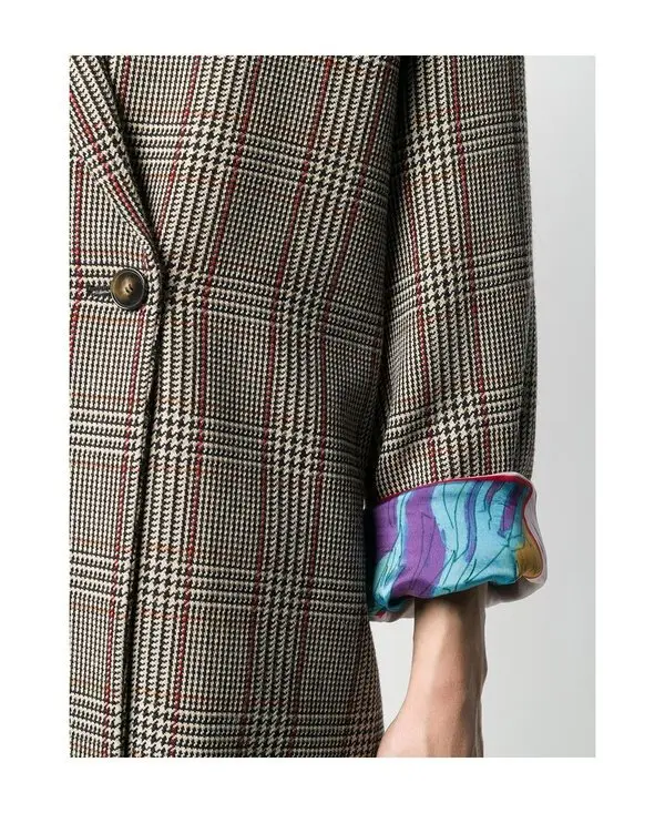 Stella McCartney Double-breasted Plaid Coat